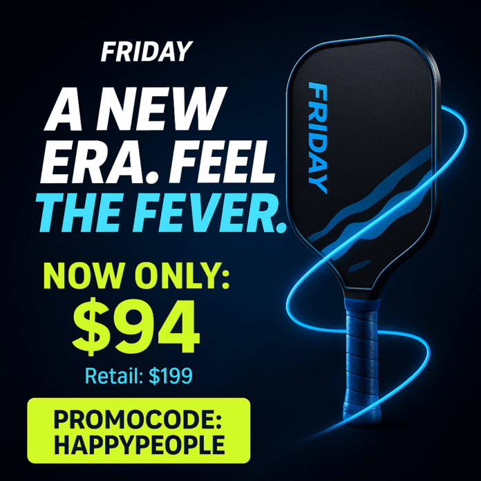 First Look at the Friday Fever Wide Body Pickleball Paddle 102 | Happy ...
