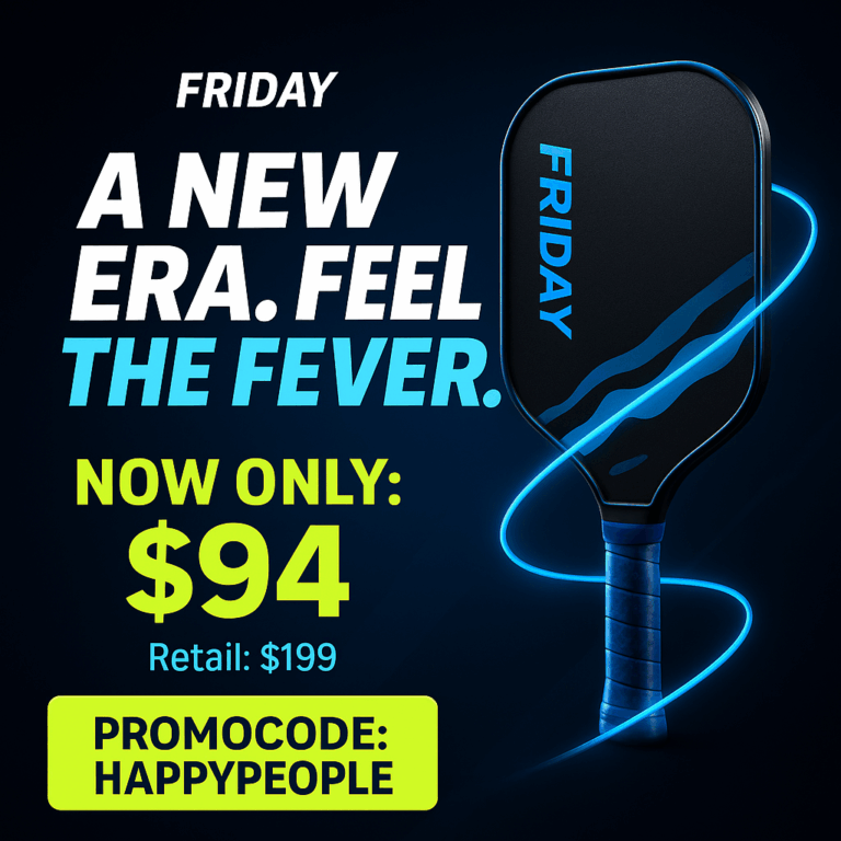 First Look at the Friday Fever Wide Body Pickleball Paddle 102 | Happy ...